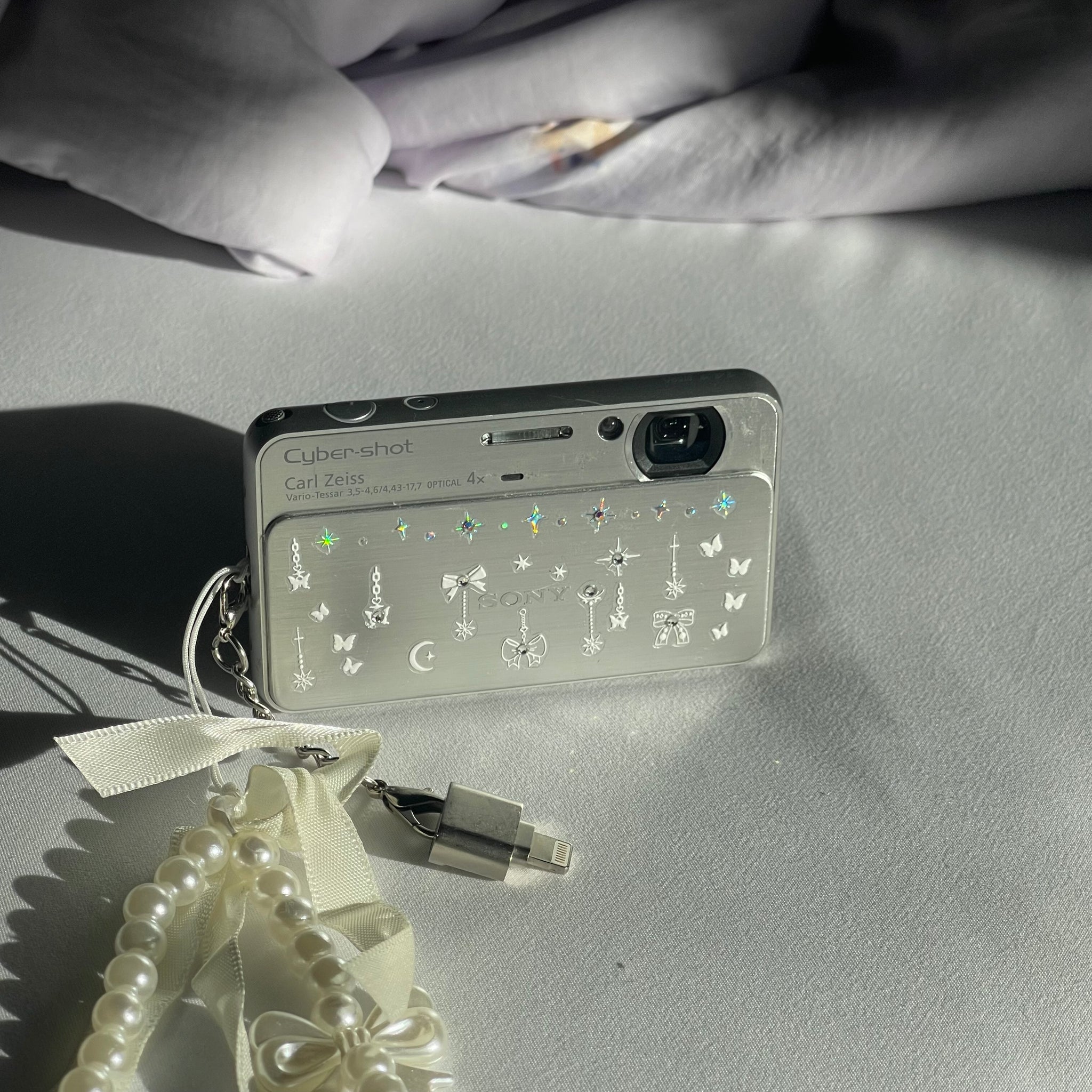 Twinkle Me White DIY Digicam Sticker